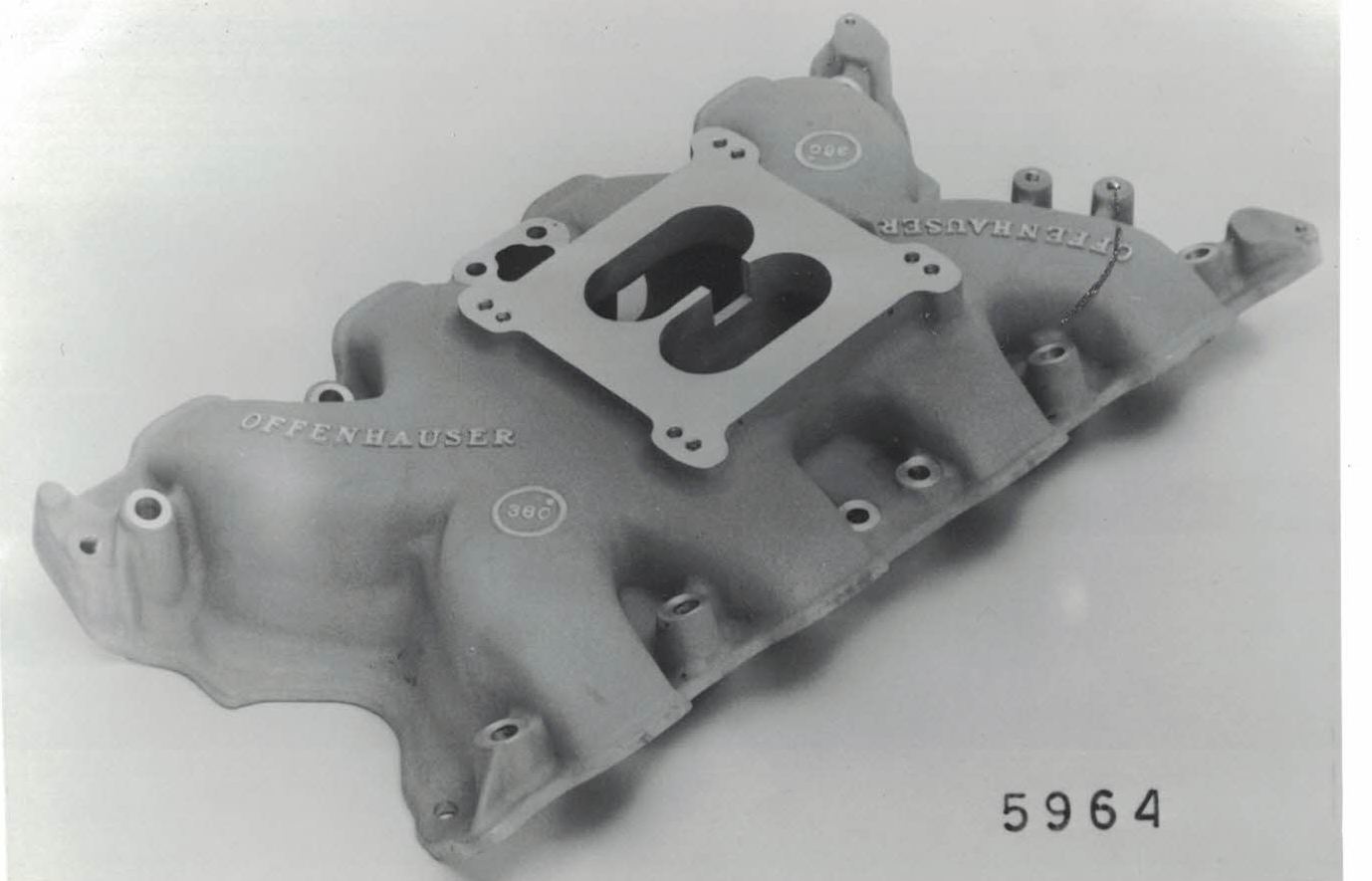 Offenhauser 5964 Intake Manifold Ford 351 Cleveland Single Quad Hi Rise ...
