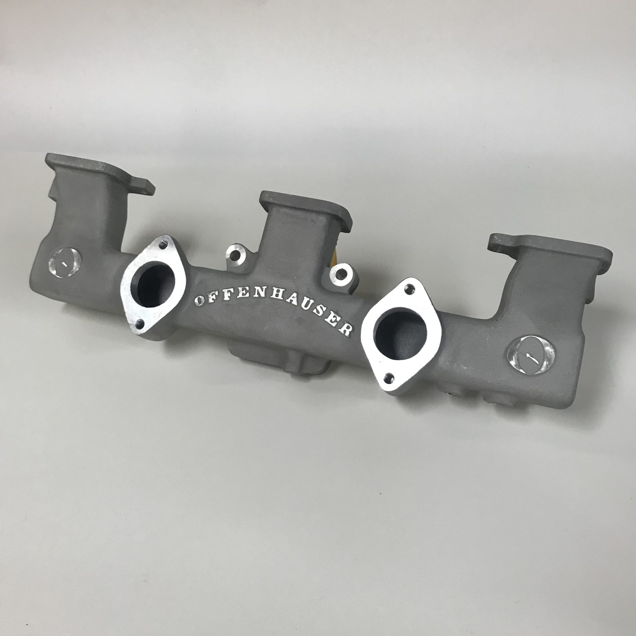 Offenhauser 5415 Pontiac/Chevrolet Dual Carburetor Manifold (With Kit ...