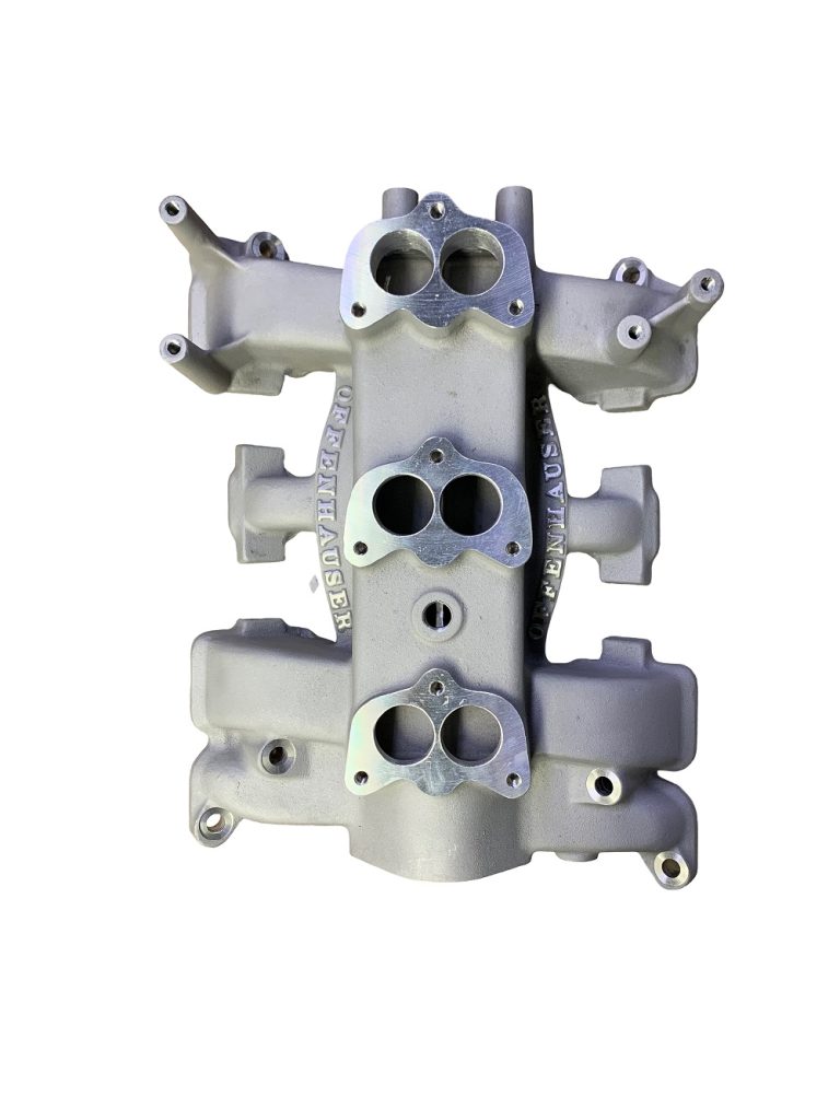 3199 Ford Y Block Triple Intake Manifold - Offenhauser Direct